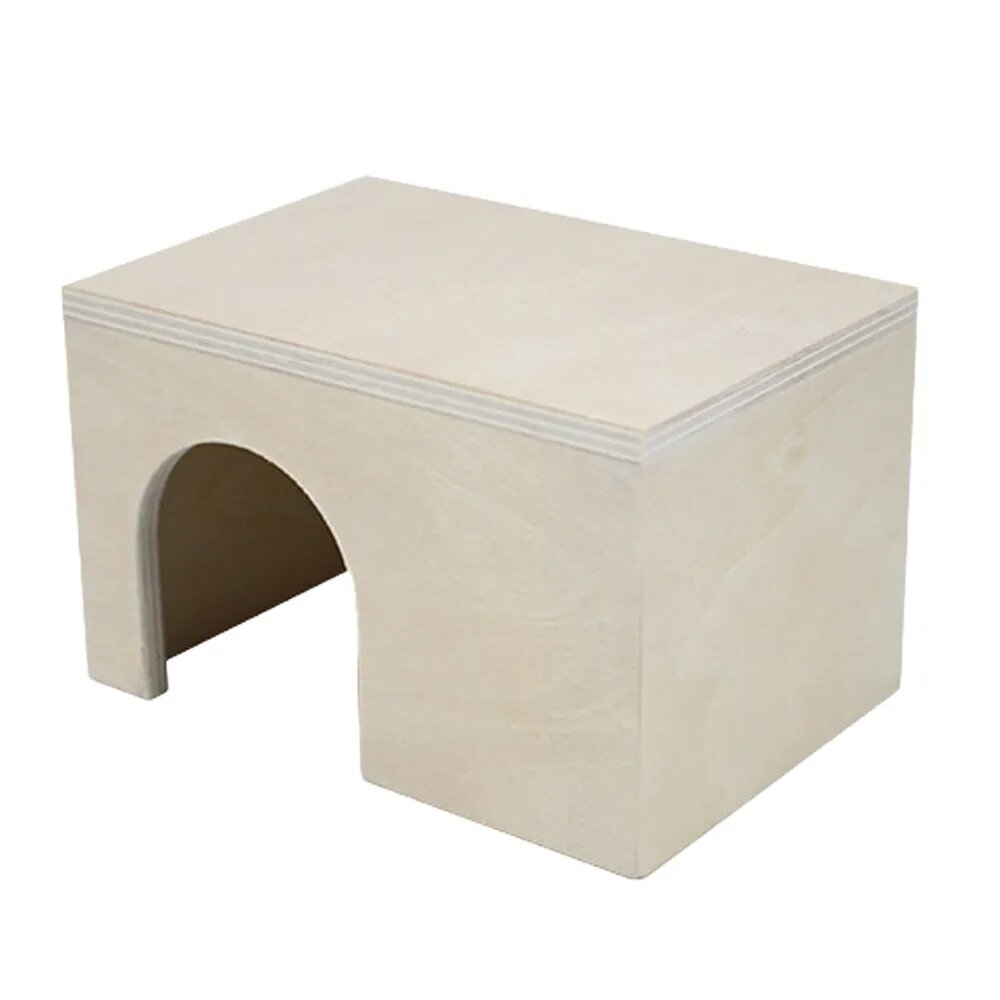 Деревянный домик для хомяка, клетка для грызунов, укрытие, игровой комплекс для морской свинки, шиншиллы, крысы, плоская крыша