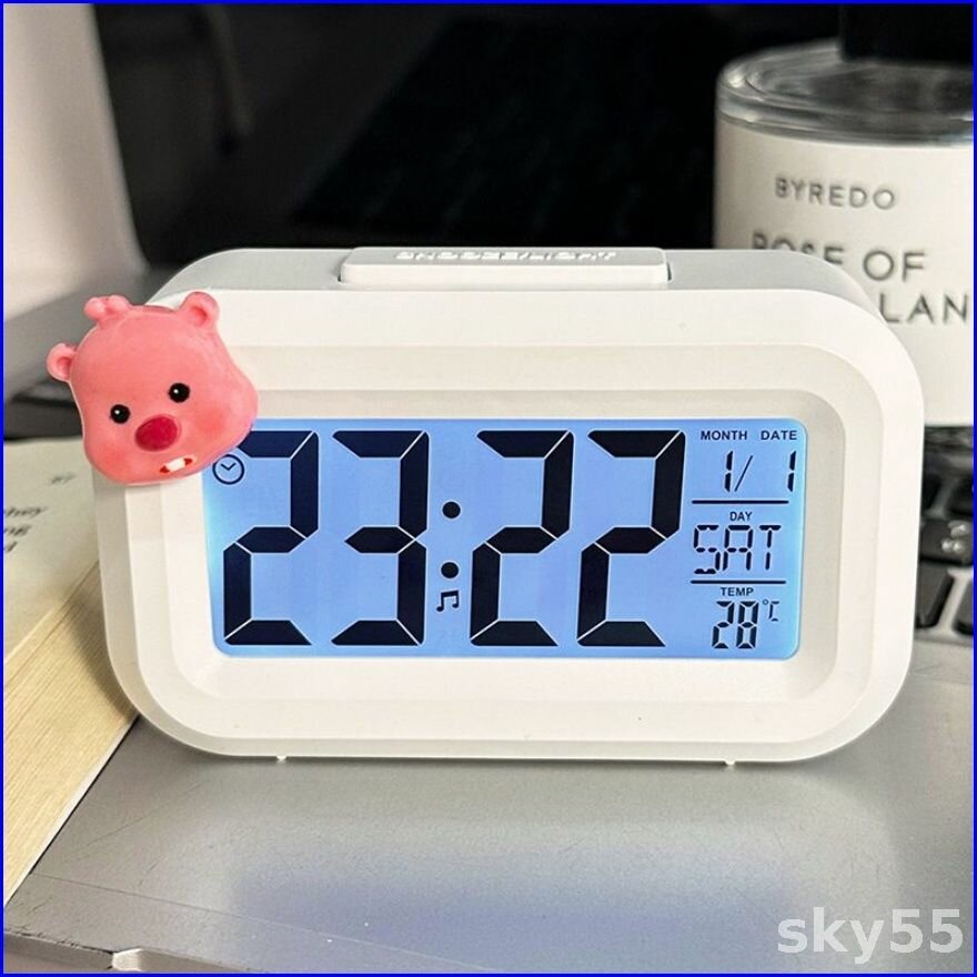 Мини-будильник , светящийся в темноте, милый часы