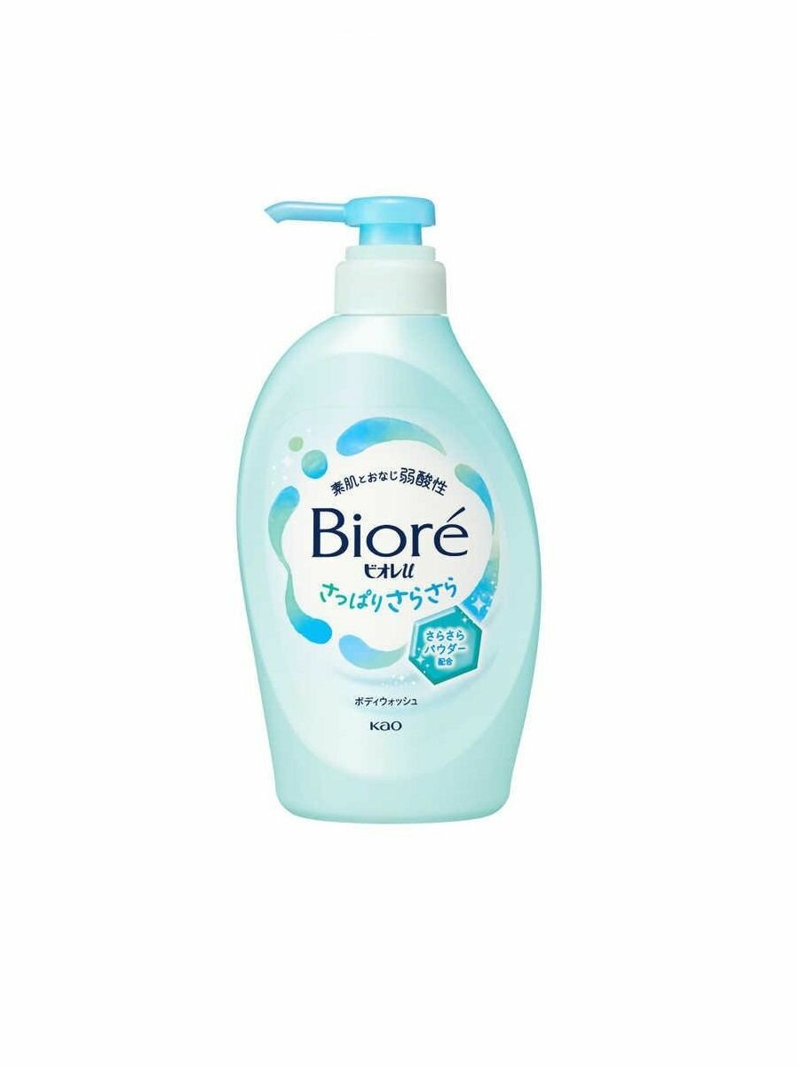 KAO Гель для душа для всей семьи Biore U Япония детский с ароматов зеленых цитрусов 450 мл