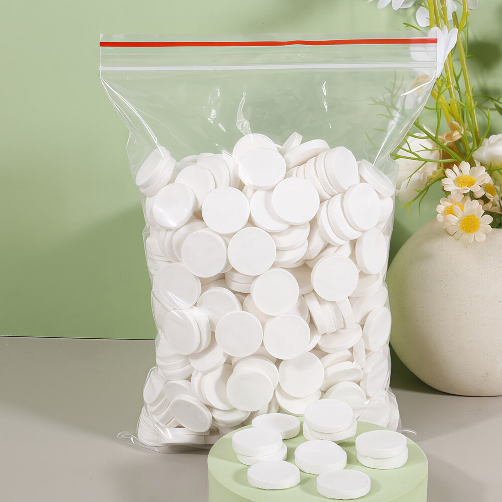 Одноразовые сжатые маски, упаковка 500 штук, чистые хлопковые маски для салонов красоты, влажное применение, ультратонкие шелковые бумажные маски