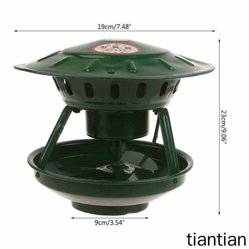 Жаростойкий вытяжной вентилятор (d100мм, +160С)