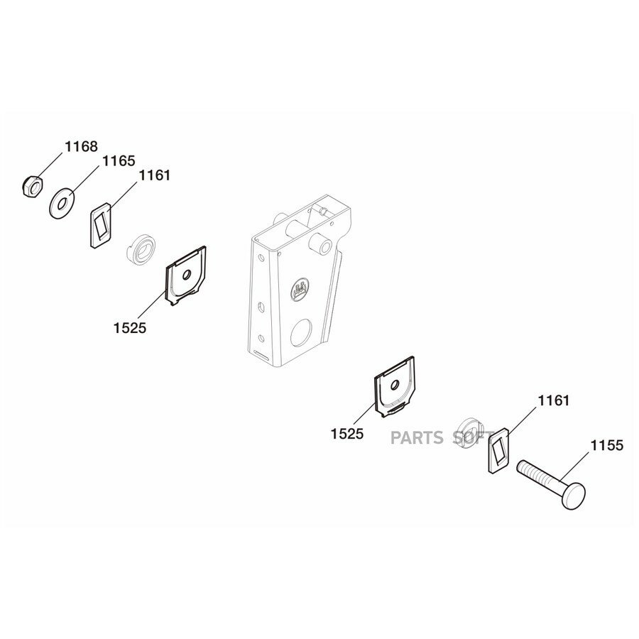Комплект крепления полурессоры BPW от официального дистрибьютора, BPW, артикул 0585700180