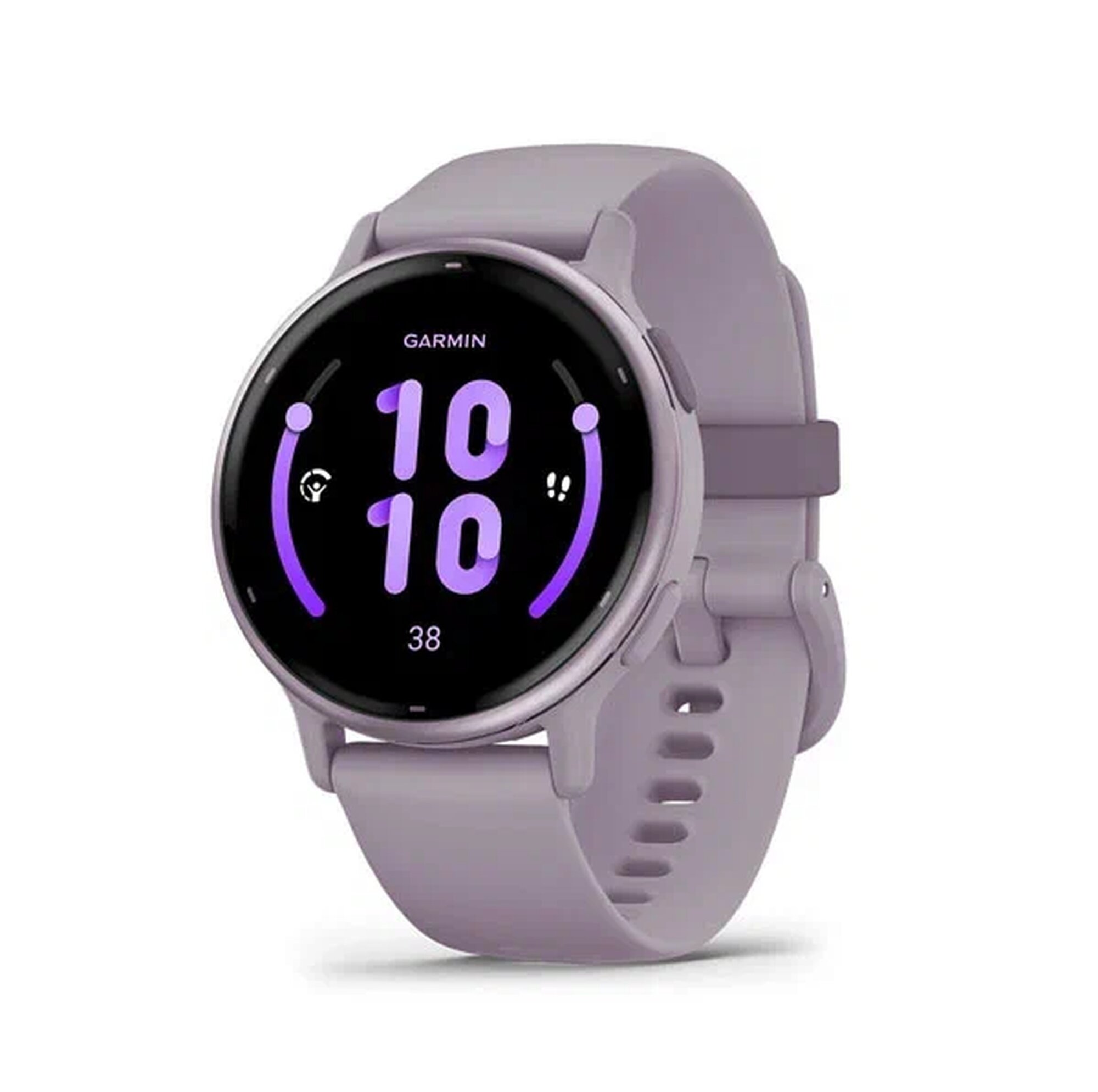 Умные часы Garmin VIVOACTIV 5, GPS, влагозащита, круглые, силикон, orchid