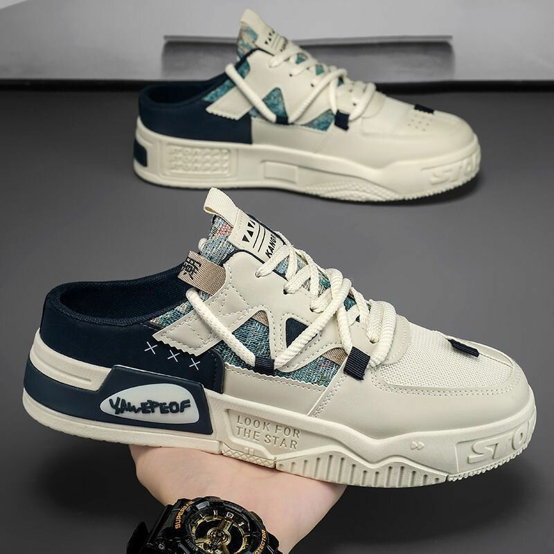 LUO Обувь мужская Летняя для подростков Полутапки сетчатая без пятки/E181 Milan