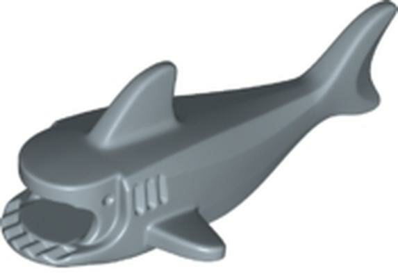Деталь Lego 14518 Shark Body with Debossed Gills