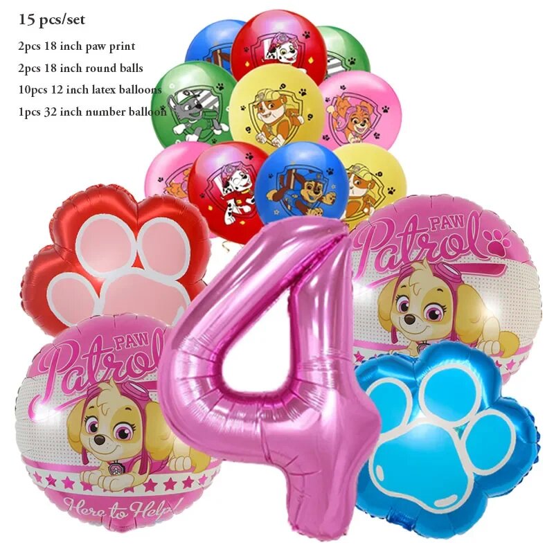 Фольгированные шары «Щенячий патруль» PAW PATROL, цвет 4