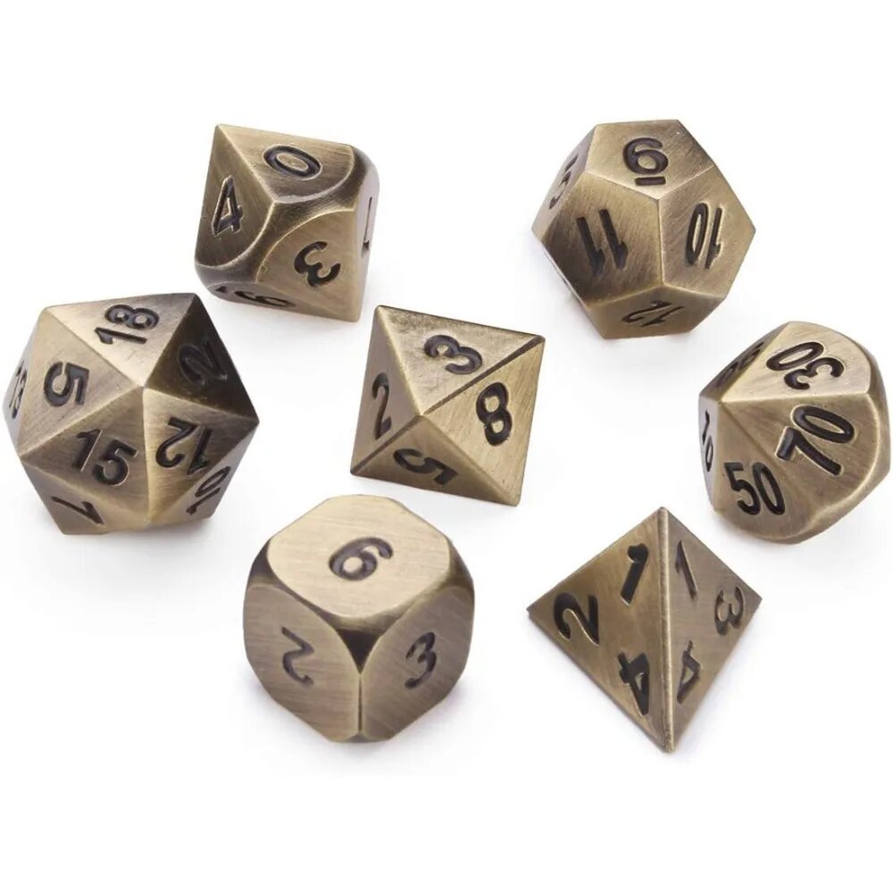 Металлические игровые кости, бежевые, Color: 3