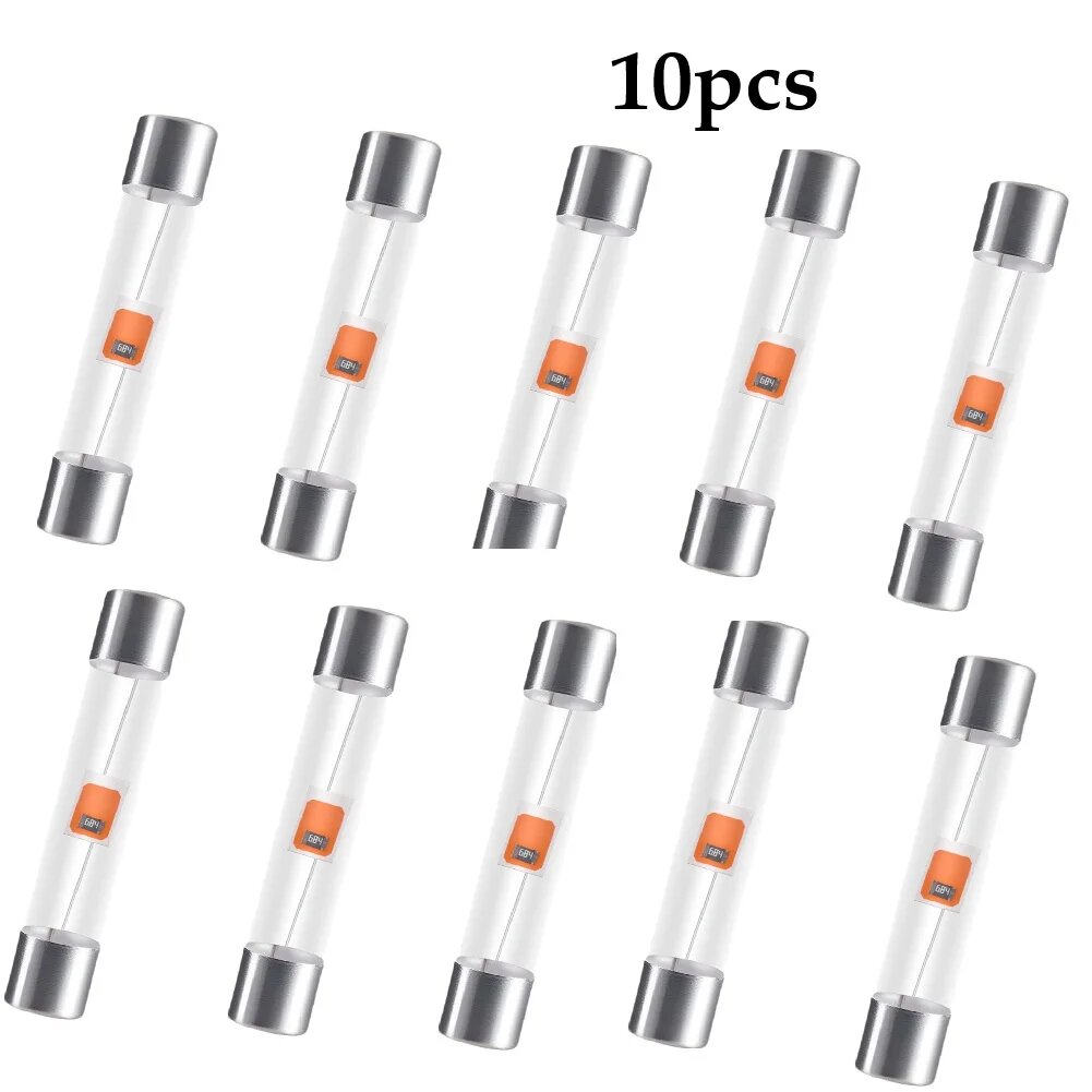 10шт. Стеклянные предохранители LED-A01