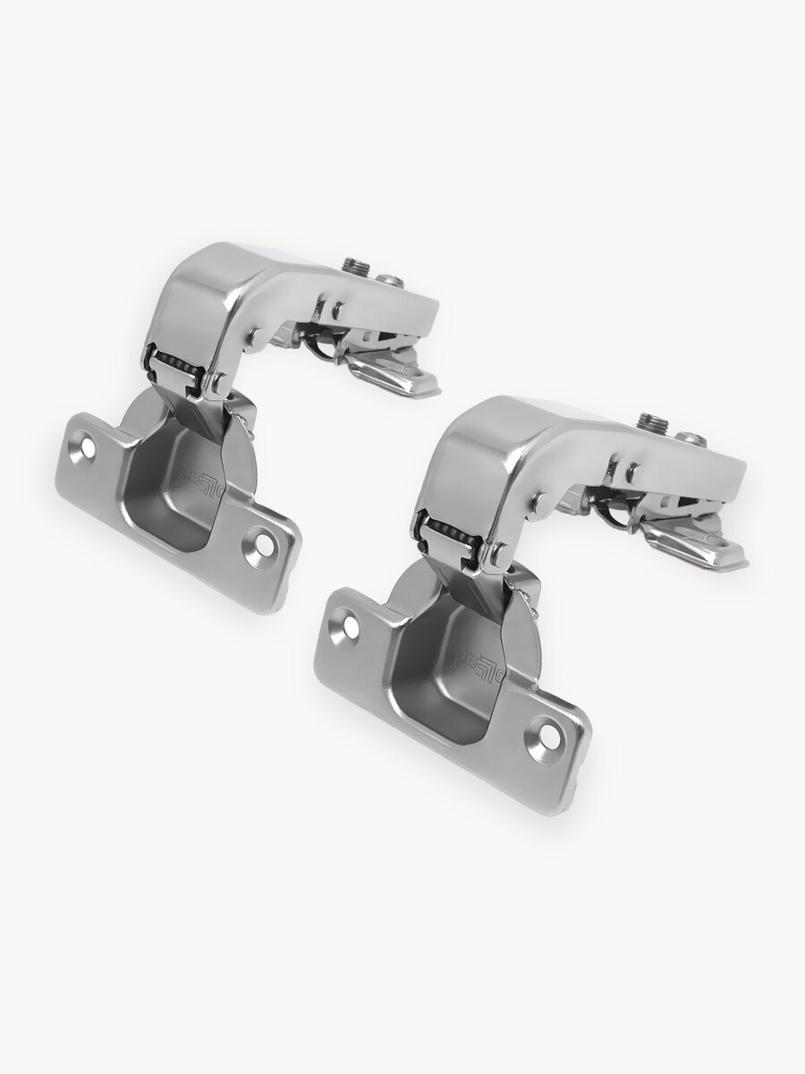 Комплект петель мебельных 90° для фальш-панели SOLLER с доводчиком Clip-on (2шт)