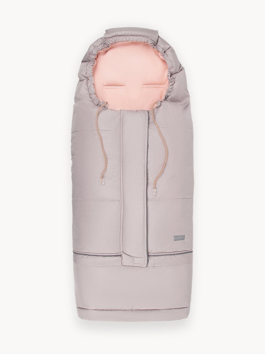 Конверт-трансформер детский зимний Amarobaby FROST, пудровый, размер 85-105