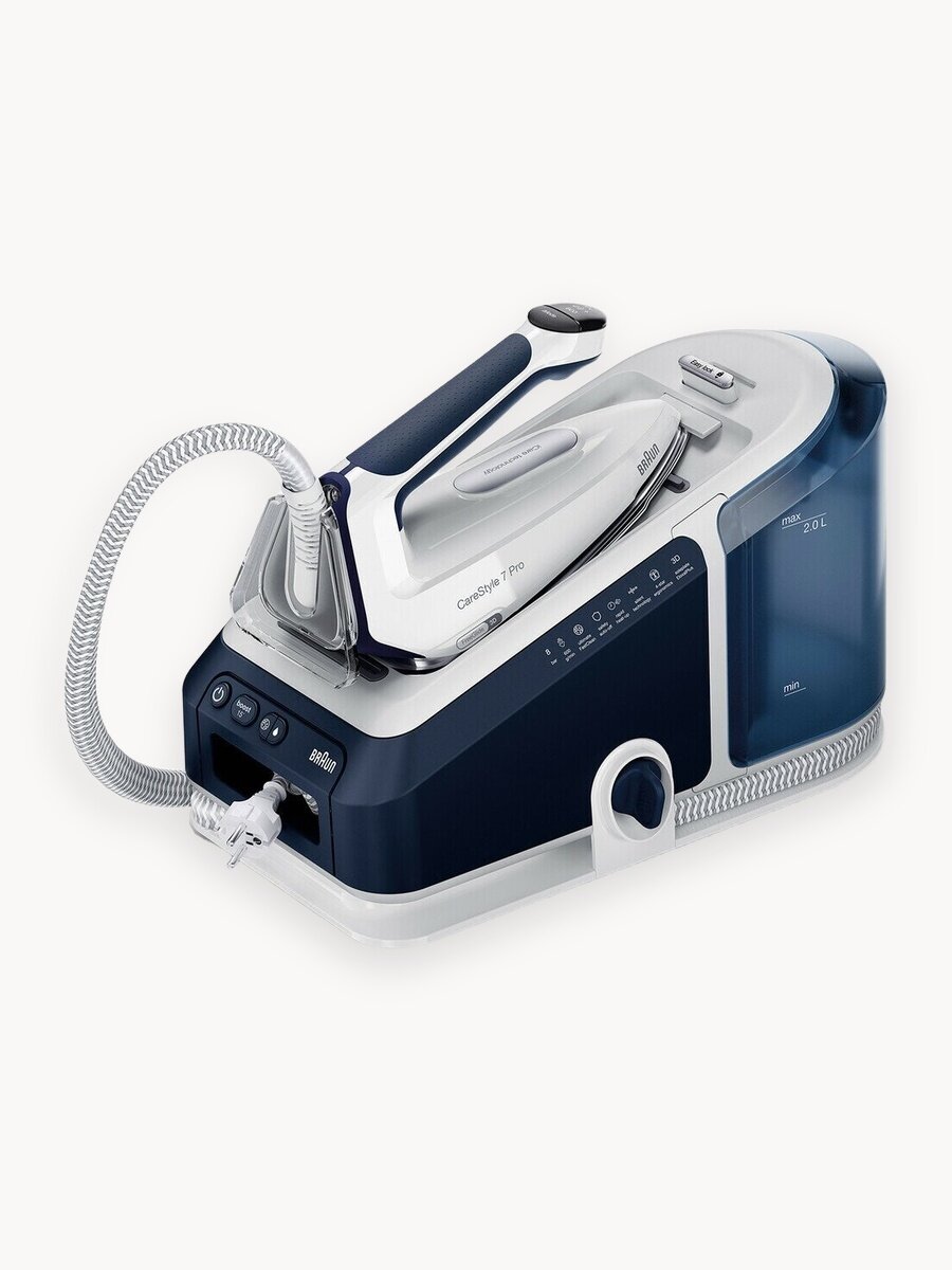 Парогенератор BRAUN CareStyle 7 Pro 12870021-IS7282BL (Цвет: Белый / Голубой)