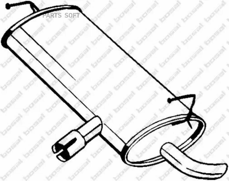 Глушитель задний (NISS QASHQAI 06- )