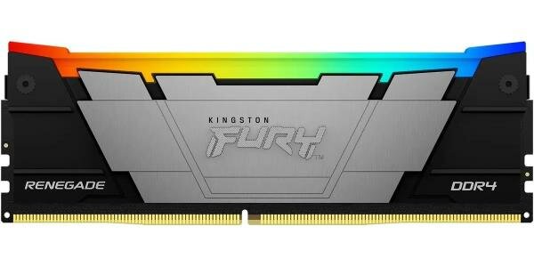 Оперативная память для компьютера 8Gb (1x8Gb) PC4-32000 4000MHz DDR4 DIMM CL19 Kingston Fury Renegade RGB KF440C19RB2A/8