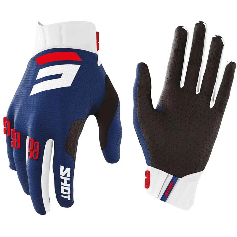 Мотоциклетные Перчатки, спортивные митенки для езды на велосипеде и мотоцикле Темно-синий, L, 07