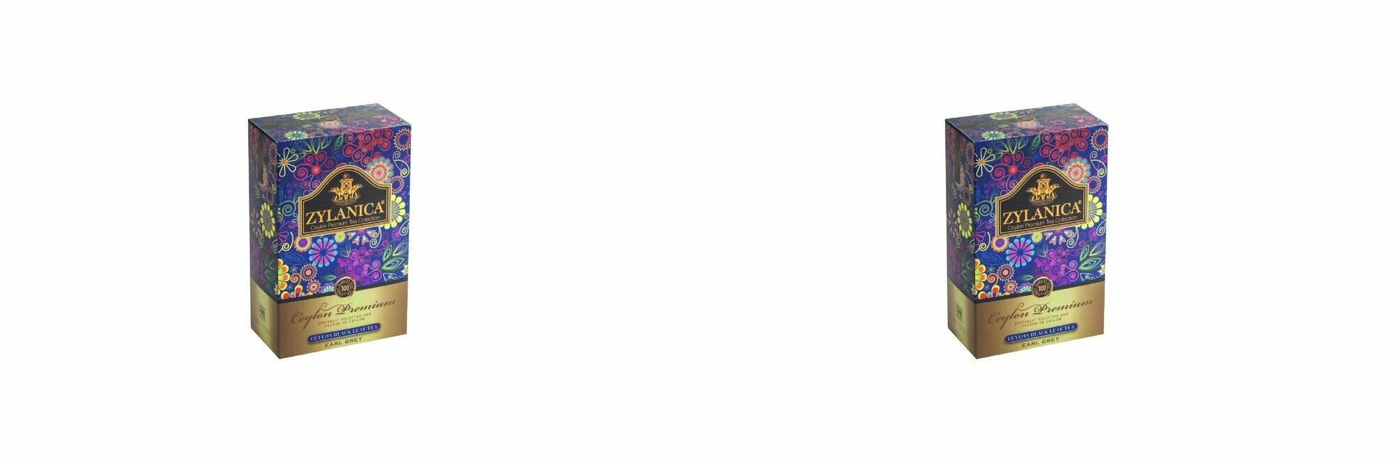 Zylanica Чай листовой "Ceylon Premium Collection", Бергамот, FBOP, черный, 100 гр, 2 шт