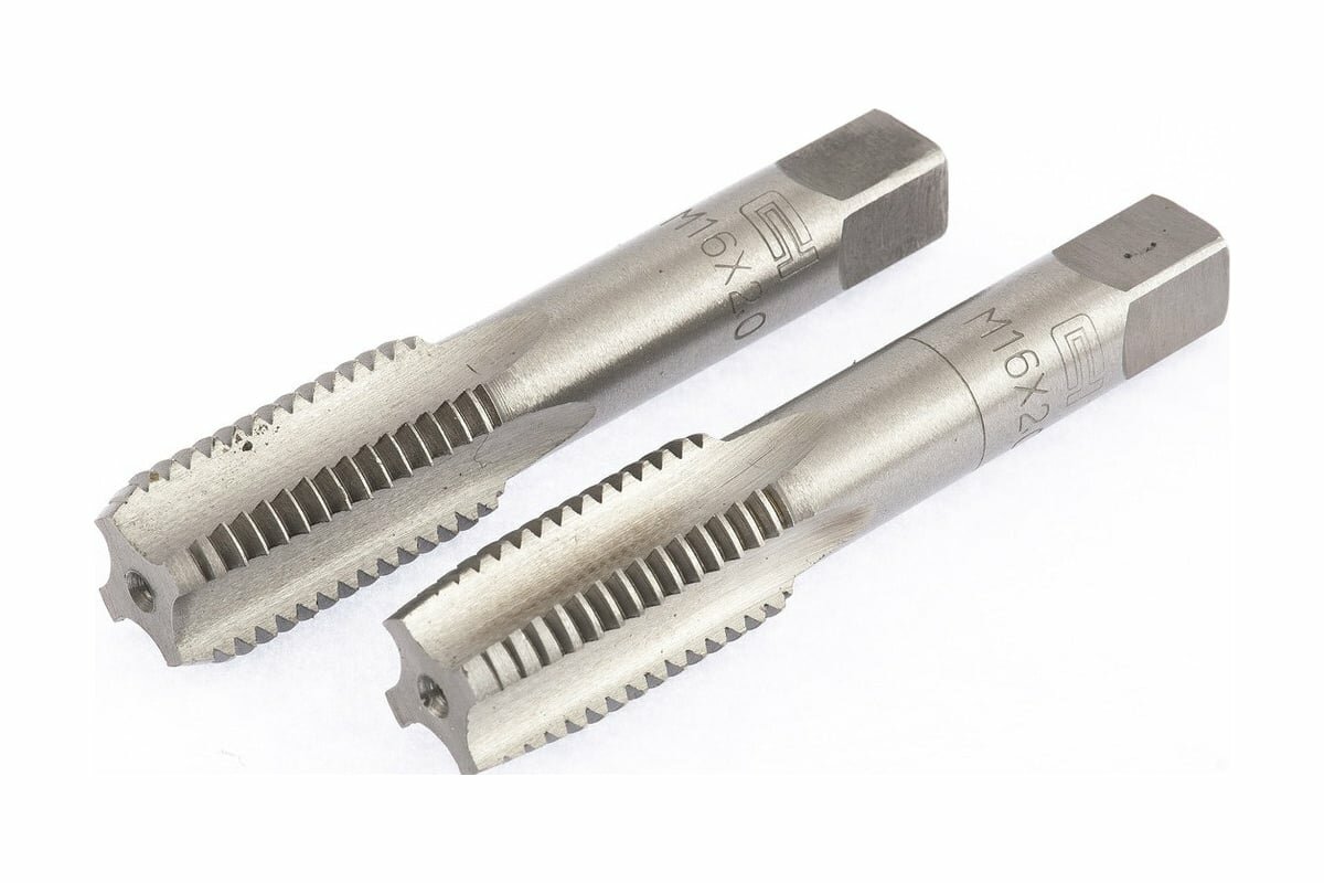 СИБРТЕХ метчик ручной М16х2 мм, 2 шт, резьбовой инструмент, набор, 76646