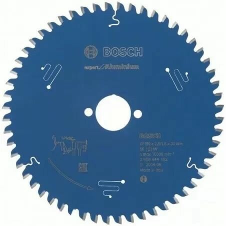 Пильный диск Bosch Expert for Aluminium 190 x 30 x 2,6, 56 (2608644102)