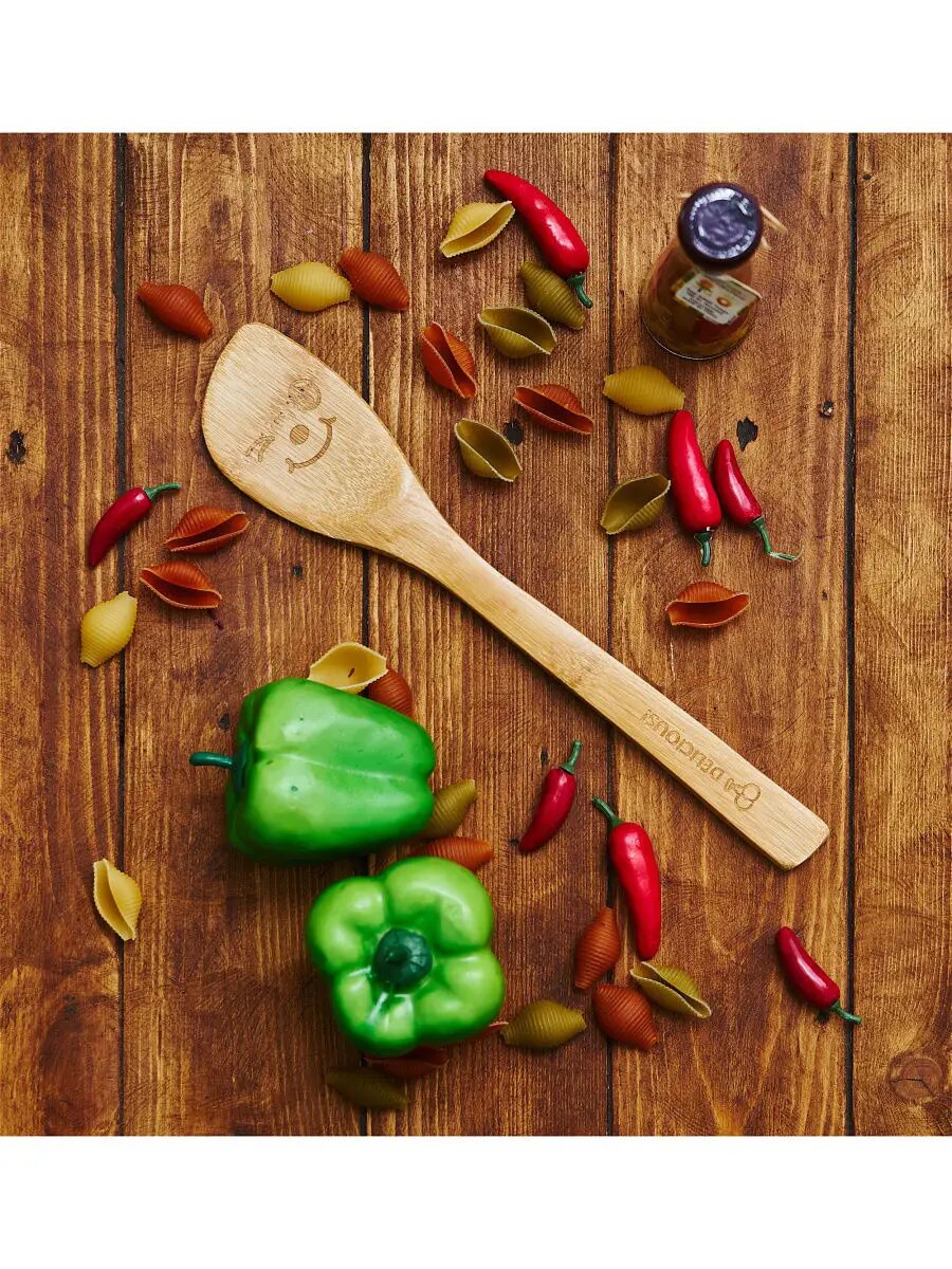 Лопатка кулинарная 30 см, бамбук