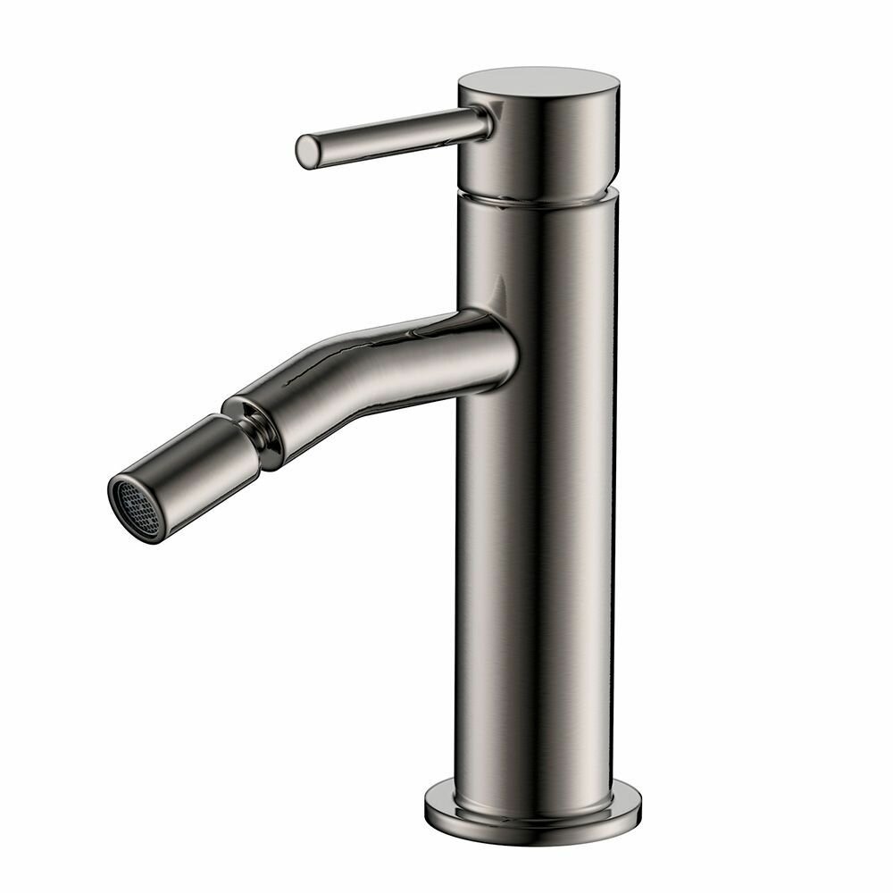 Смеситель для биде металл Gun Metal, AQUAme Siena AQM6216GM