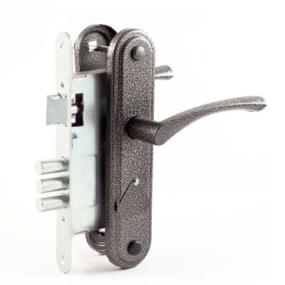 Замок врезной Омега ЗВ 9.1-01 (серебро)