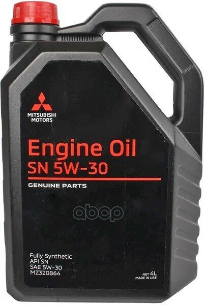 MITSUBISHI MITSUBISHI масло моторное ENGINE OIL 5W30 SN пластиковая канистра 4 Л TM MITSUBISHI