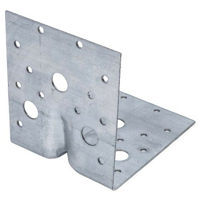 Уголок крепежный усиленный 105х105х90 мм стальной профиль для монтажа и крепежа