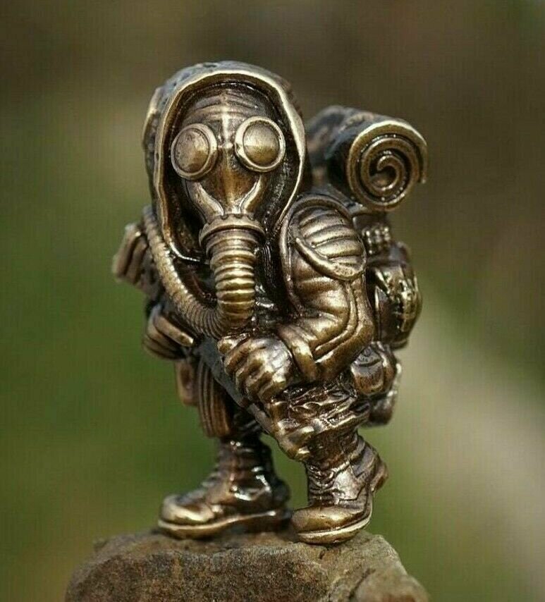 Сталкер - STALKER - S.T.A.L.K.E.R - Противогаз - Из Фильма - Братья Стругацкие - Бусина на Темляк - Темлячная Бусина - Брелок - Миниатюра - Фигурка