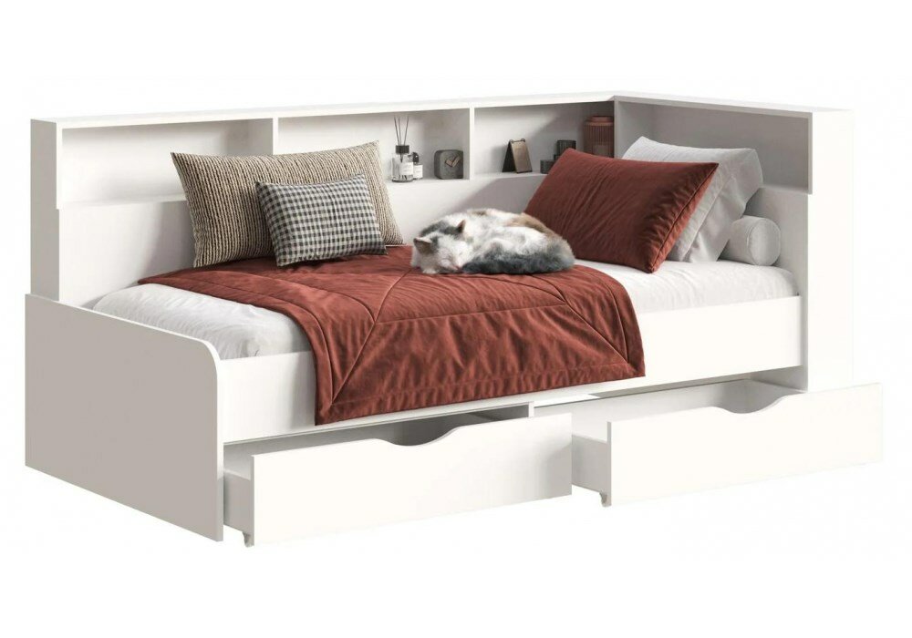 Кровать Woodville Тахта Амер 190х80 белая