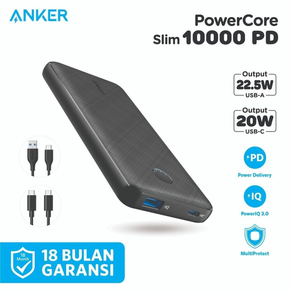 Повербанк ANKER 523 Power Bank (PowerCore 10000) - Black