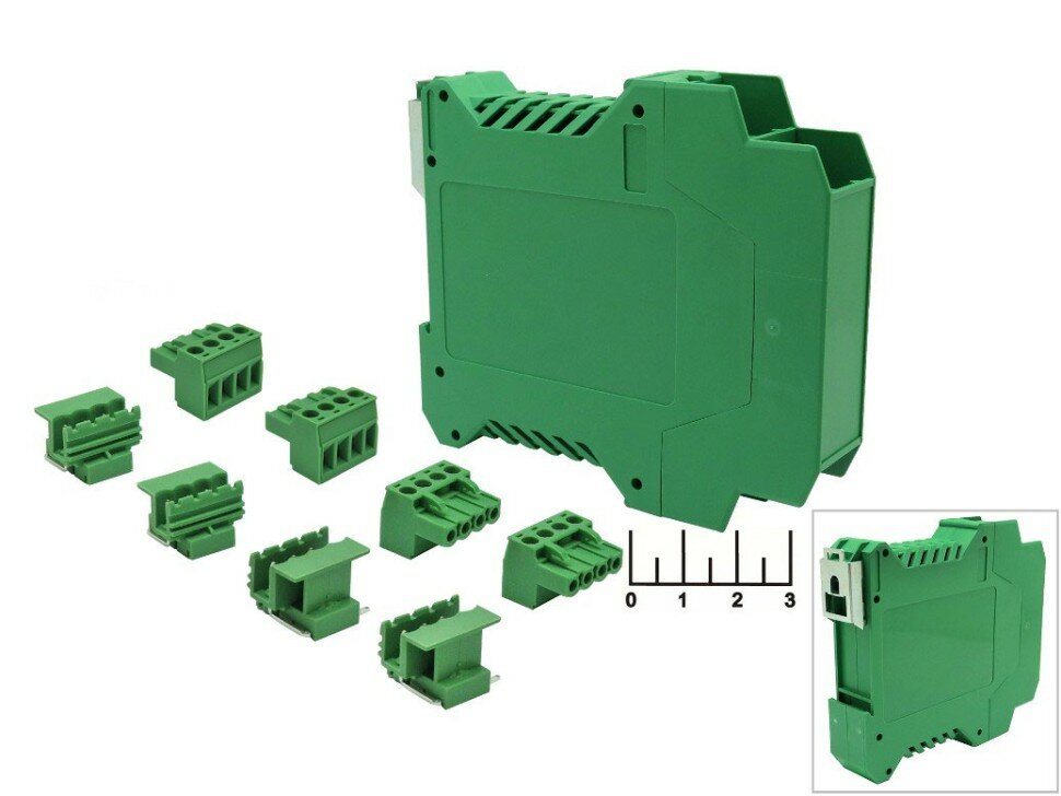 Корпус BOX 114*100*24 TC-1003 на DIN-рейку + клеммники