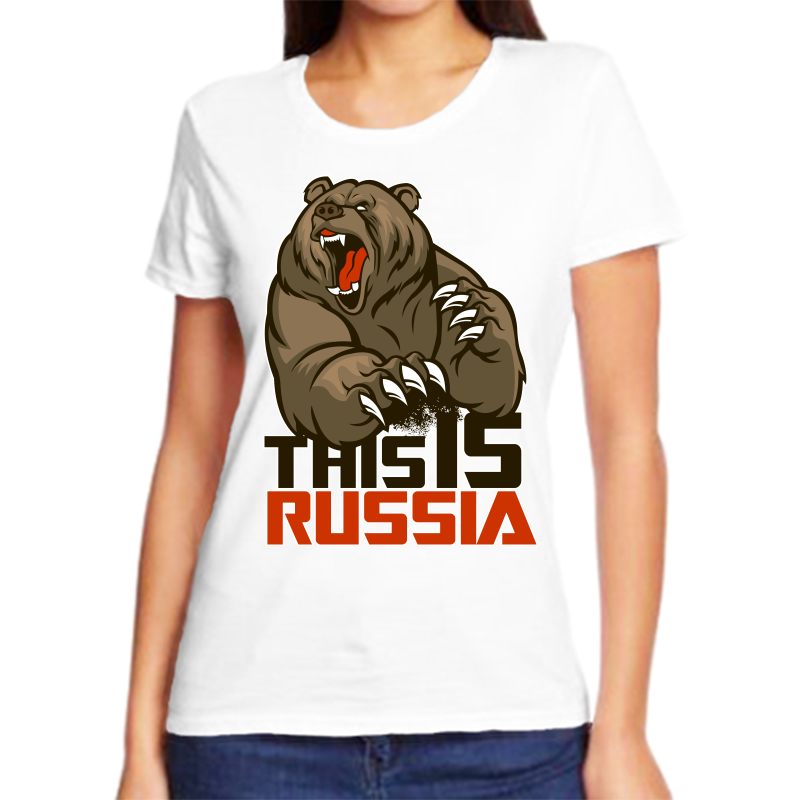 Футболка с надписью Россия this is Russia