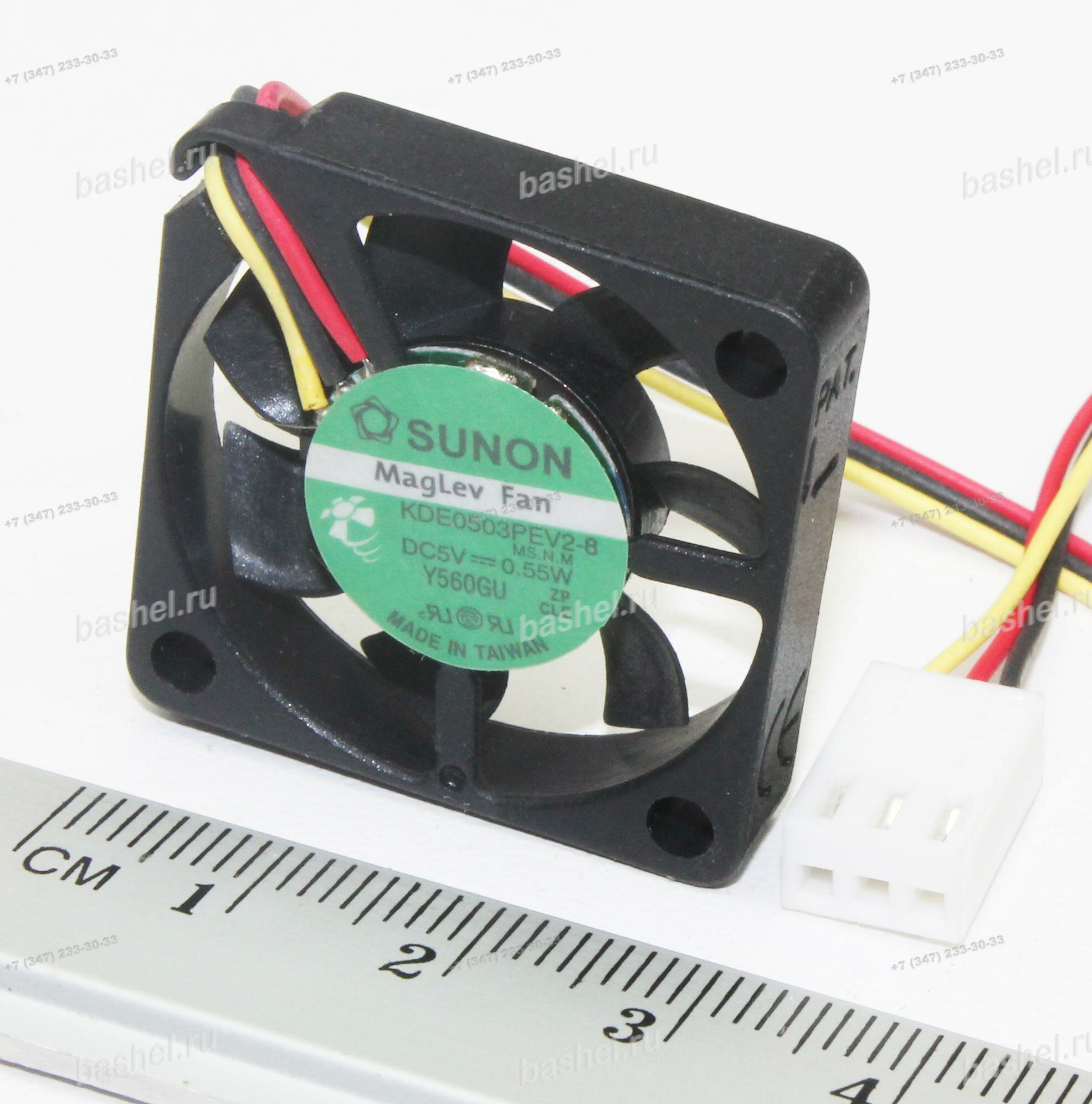 30х30х7мм, KDE0503PEV2-8, Вентилятор, Sunon, 5VDC, 0.55W, 3pin