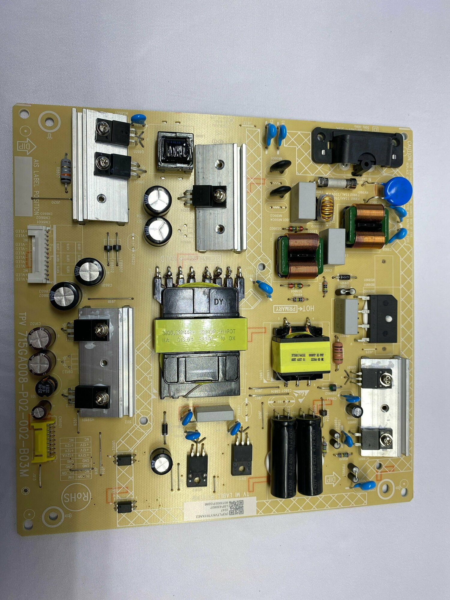 Блок питания (715GA008-P02-002-B03M), для телевизора Philips 50PUS7406/60