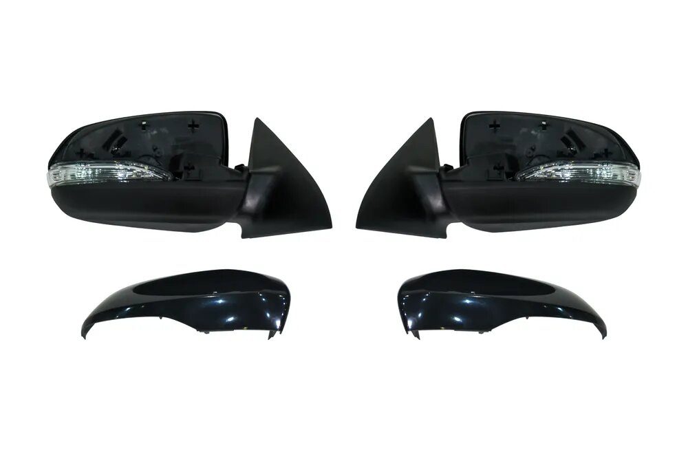 Комплект боковых зеркал заднего вида Лада Веста 2180 / электрорегулировка, обогрев, повторитель поворота, неокрашенный (под окраску)