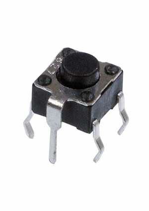 KAN0621-0501B010-42, кнопка тактовая 6х6 h=5мм (=0650GHIM-130G-G) (25 шт.)