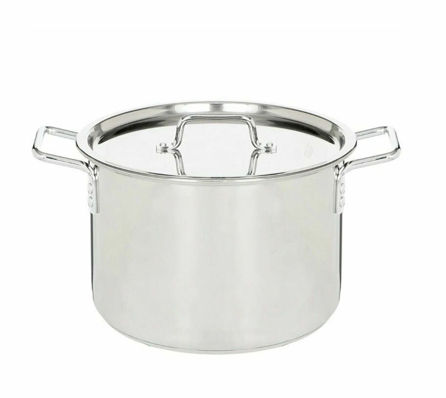 Кастрюля из нержавеющей стали 20л d-35см h-23,5см двойное дно с крышкой