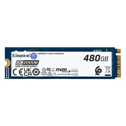 SSD накопитель Kingston DC2000B 480ГБ, M.2 2280, PCIe 4.0 x4, NVMe, M.2 [sedc2000bm8/480g]