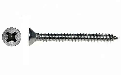 Саморез универсальный АРТ 9050 3,5х20 острый нержавеющий А2, 50 шт