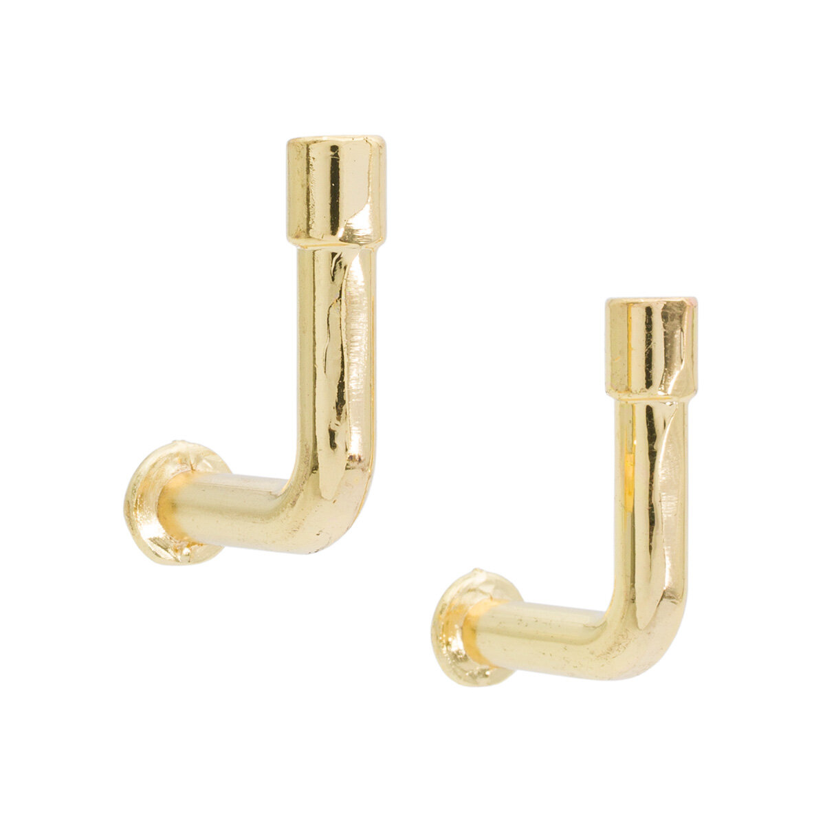 Крючок держатель для подхватов, высота 40 мм, металл, Айрис, HX455 (4 золото)