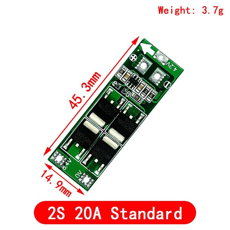 Литиевая плата защиты батареи 2S 20A Standard
