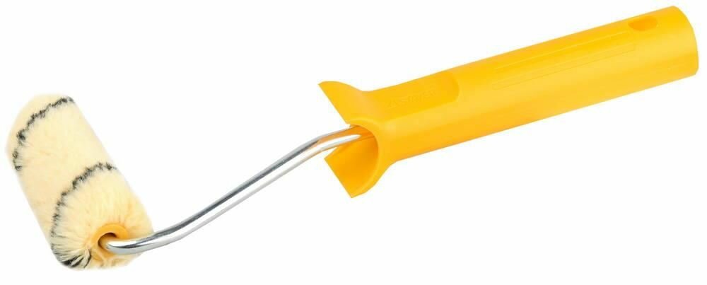Малярный мини-валик в сборе 15 х 70 мм, бюгель 6 мм, ворс 7 мм, полиакрил, все виды ЛКМ