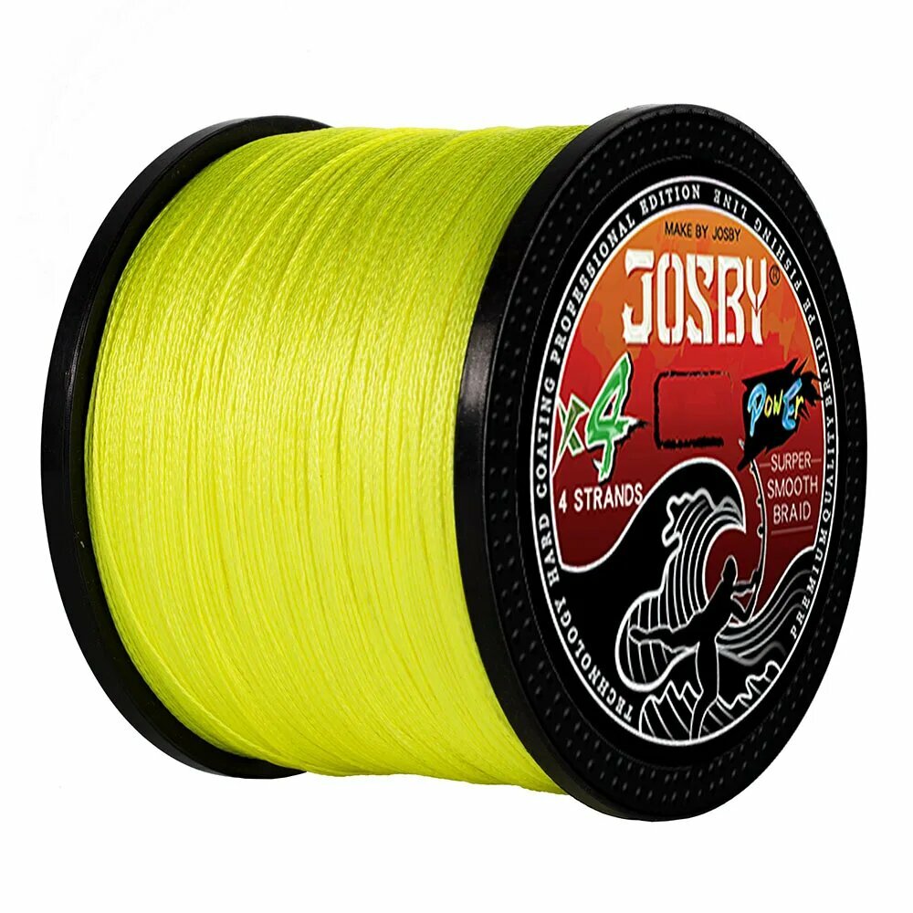 Японская рыболовная леска JOSBY, 4 нити, многонитевая, стойкая к истиранию, плетеный шнур для морской соленой воды, 100 м, 300 м, 500 м, 1000 м
