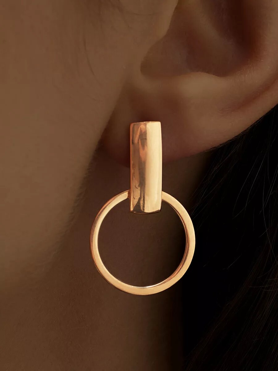 Серьги с подвесками, серебро, 925 проба, золочение