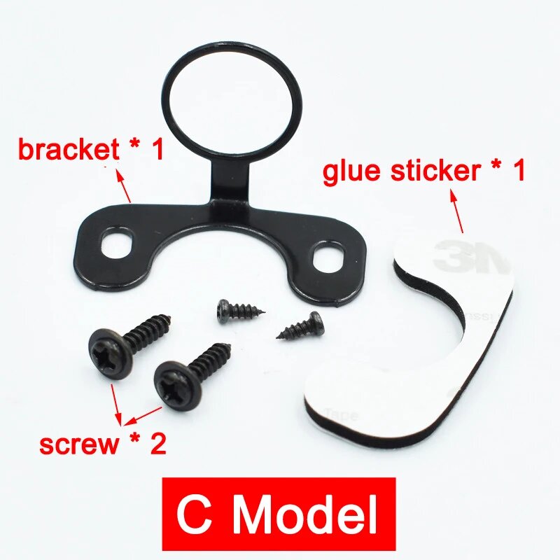 Высокое качество из нержавеющей стали, черный автомобильный кронштейн для камеры заднего вида, держатель DVR, парковочная камера, металлический монтажный кронштейн, чехол C Model