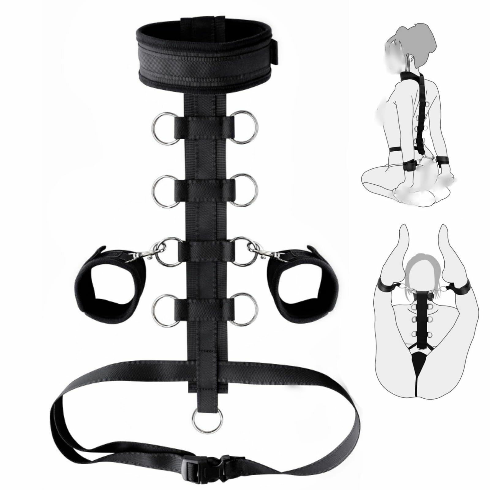 Связывающие и скрепляющие Т-образные наручники с защитой от спинки регулируемые наручники