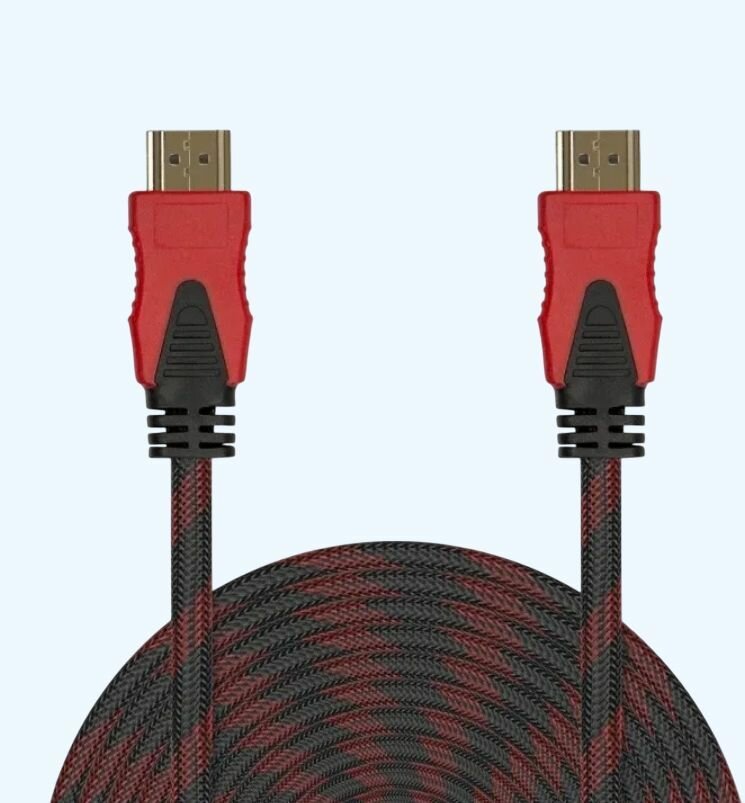 Кабель High Speed, HDMI-HDMI, 25 м, защитная оплетка, черный
