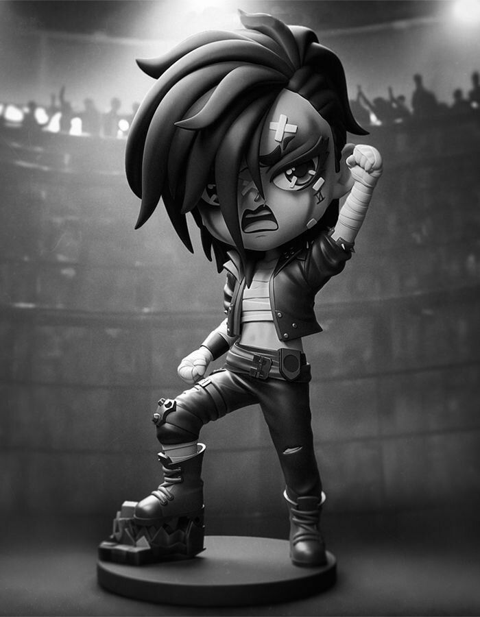 Фигурка коллекционная чиби Вай Аркейн - chibi Vi Arcane (League of Legends) под покраску 10,3сm