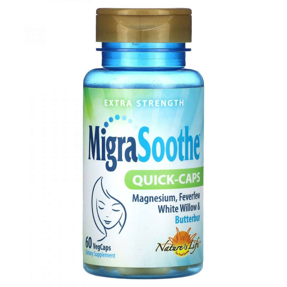 Nature's Life, MigraSoothe, Quick-Caps, 60 растительных капсул