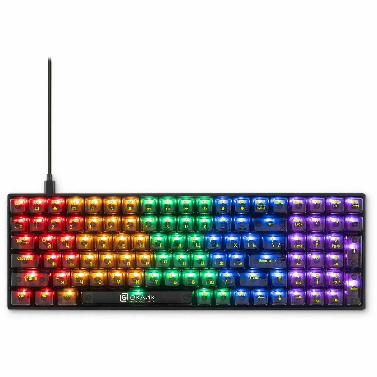 Клавиатура OKLICK Оклик 915GK механическая черный USB for gamer (1790371)