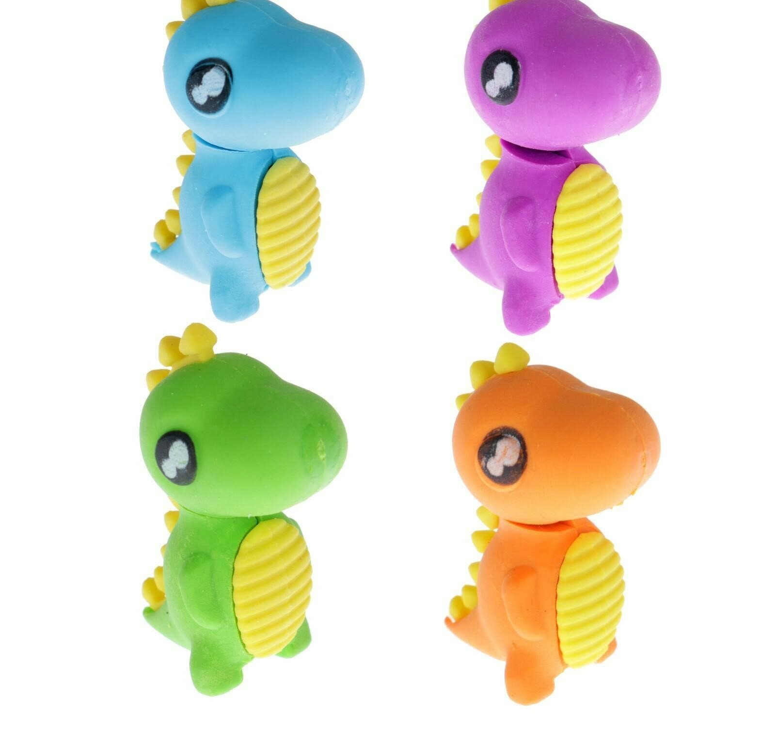 !09 Ластик (набор 5 штук) фигурный "Дракончик" микс